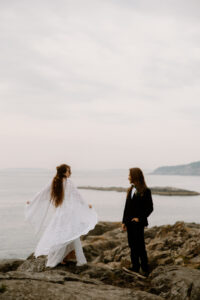 Sand Beach Elopement in Acadia National Park | Rendezvous Elopements ...