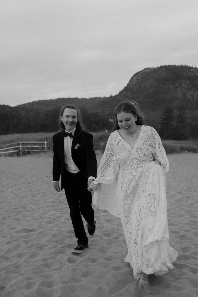 Sand Beach Elopement in Acadia National Park | Rendezvous Elopements ...