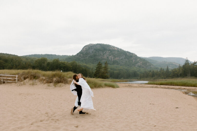 Sand Beach Elopement in Acadia National Park | Rendezvous Elopements ...