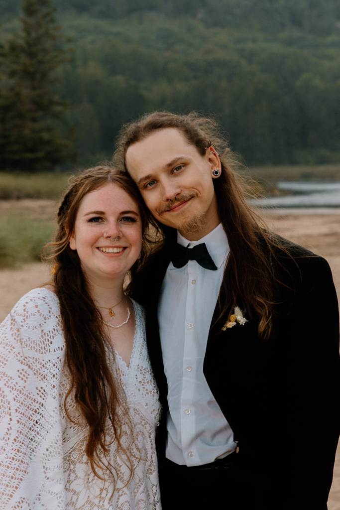Sand Beach Elopement in Acadia National Park | Rendezvous Elopements ...