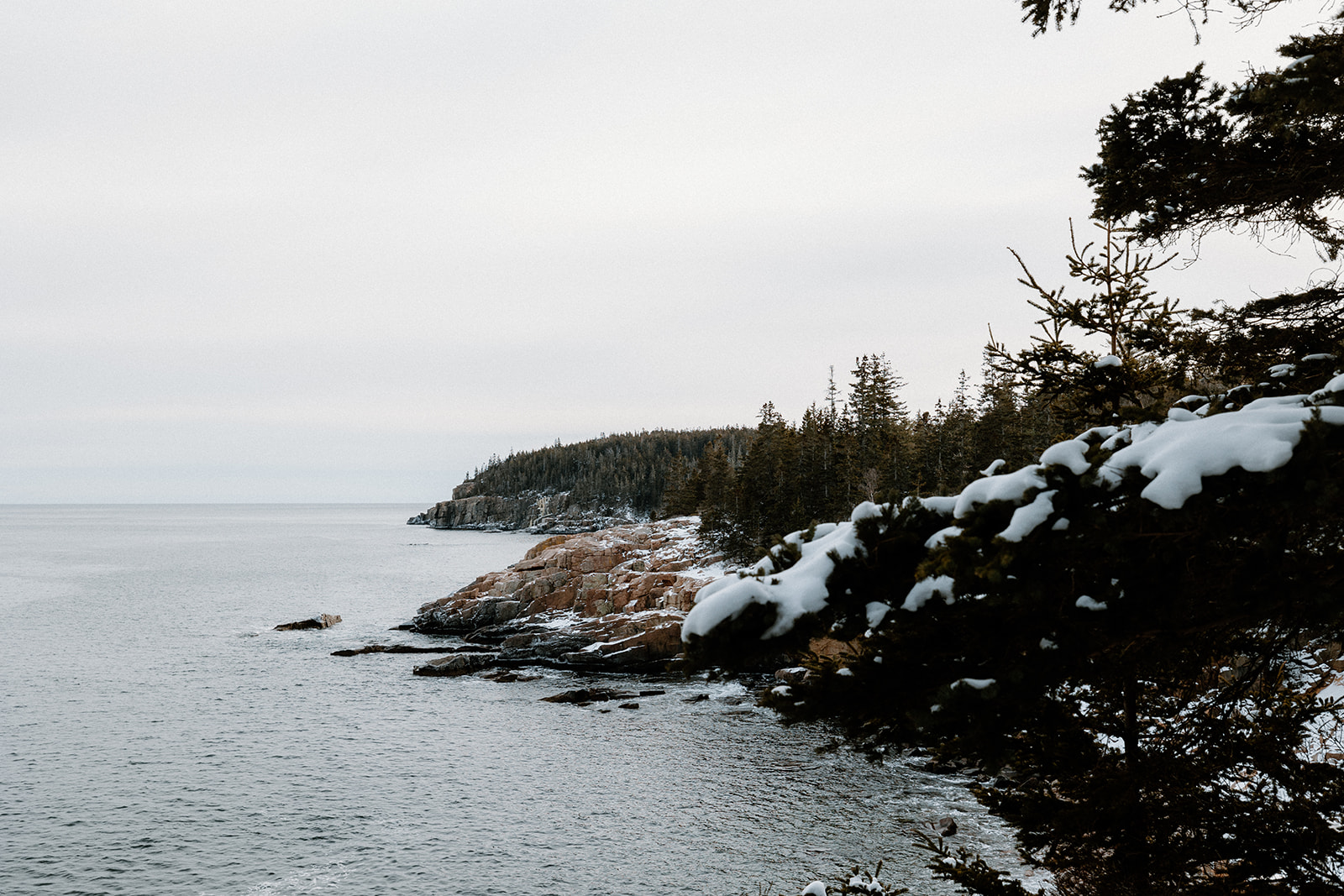 Winter Elopement in Acadia National Park | Rendezvous Elopements ...