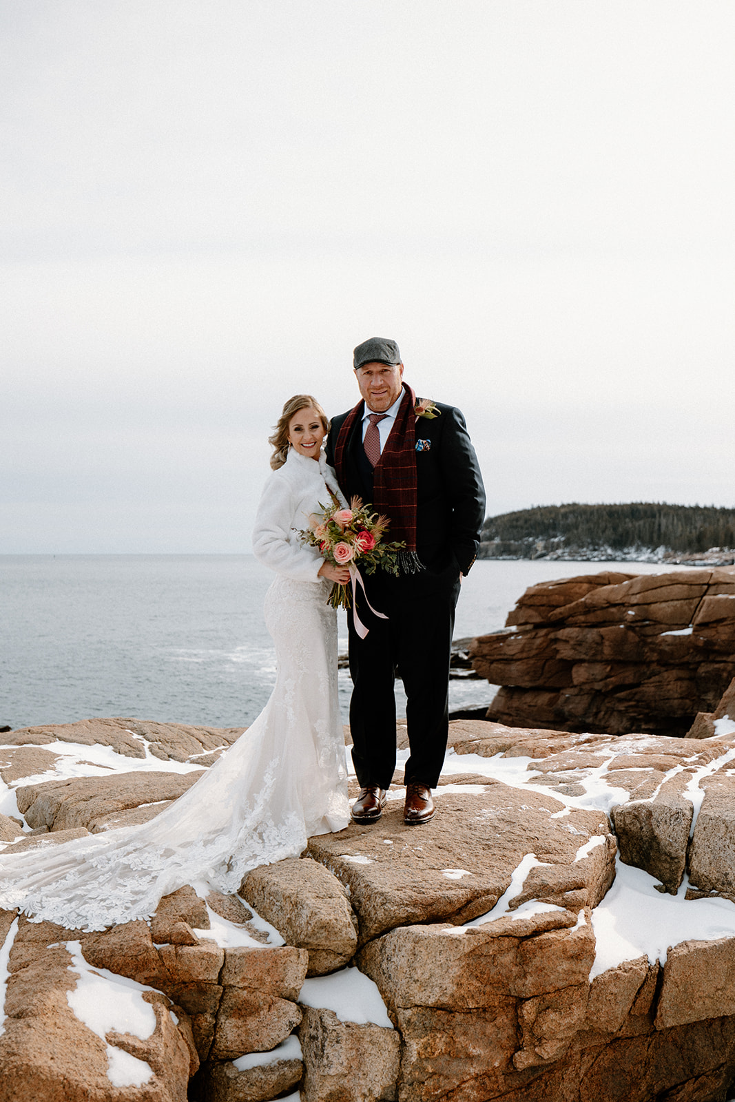 Winter Elopement in Acadia National Park | Rendezvous Elopements ...