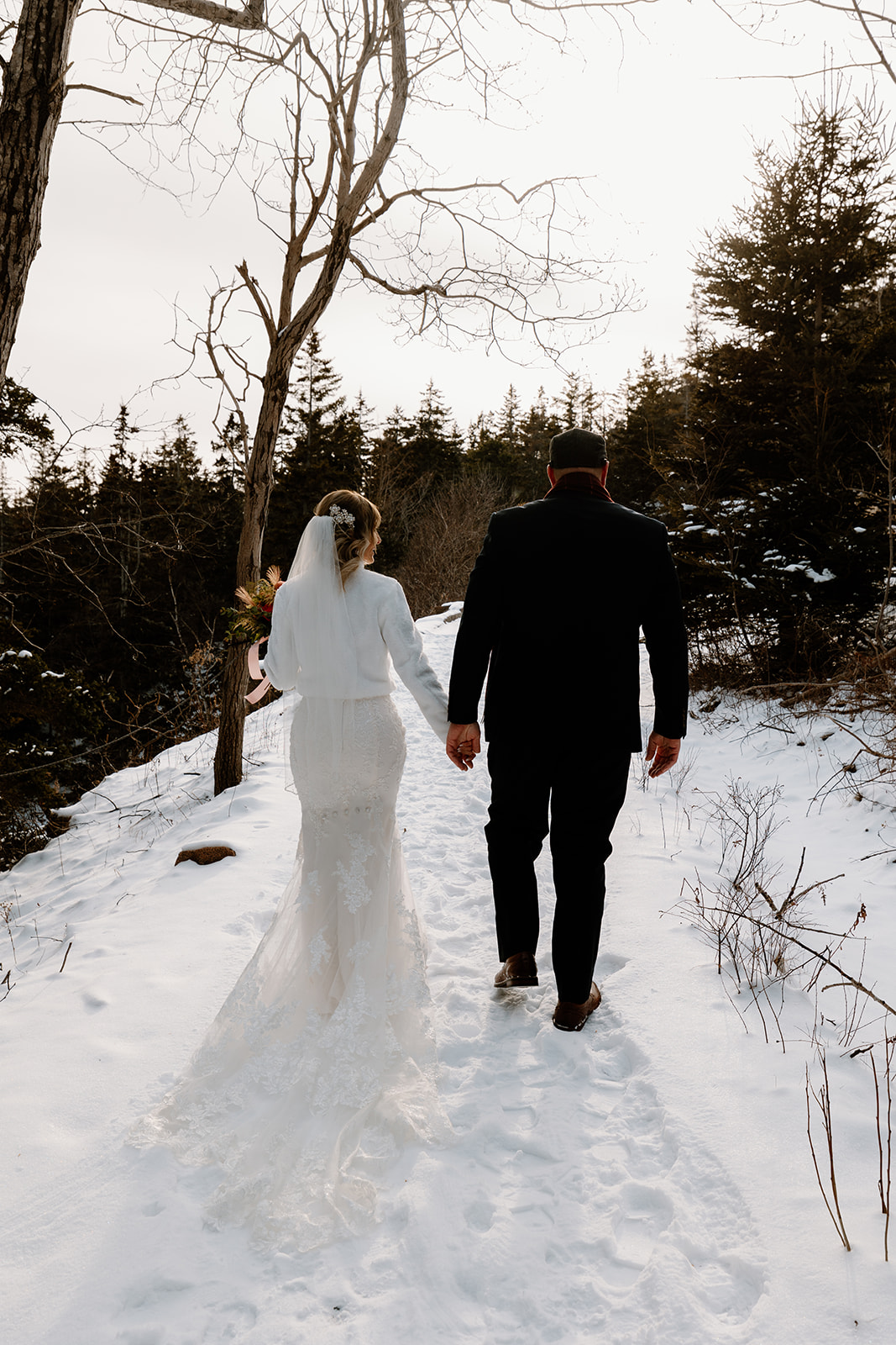 Winter Elopement in Acadia National Park | Rendezvous Elopements ...