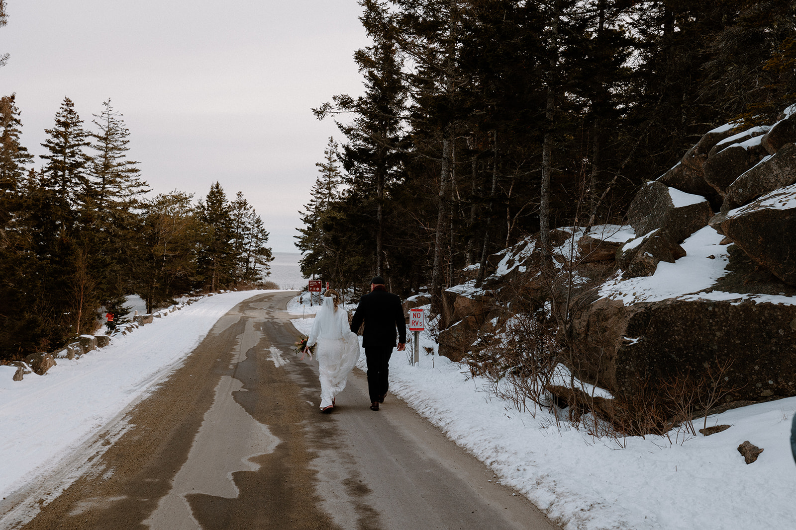 Winter Elopement in Acadia National Park | Rendezvous Elopements ...