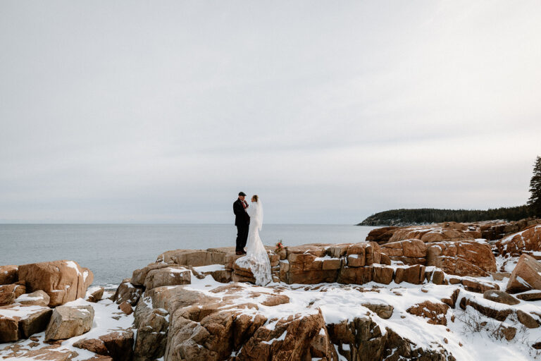 Winter Elopement in Acadia National Park | Rendezvous Elopements ...