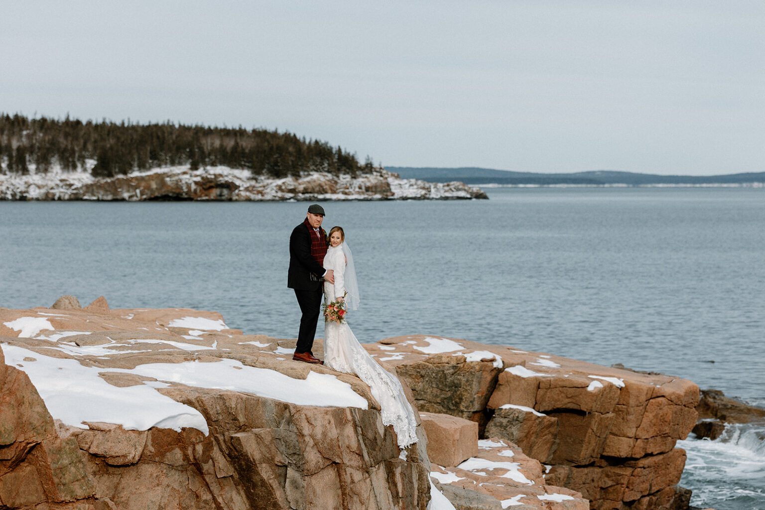 Winter Elopement in Acadia National Park | Rendezvous Elopements ...