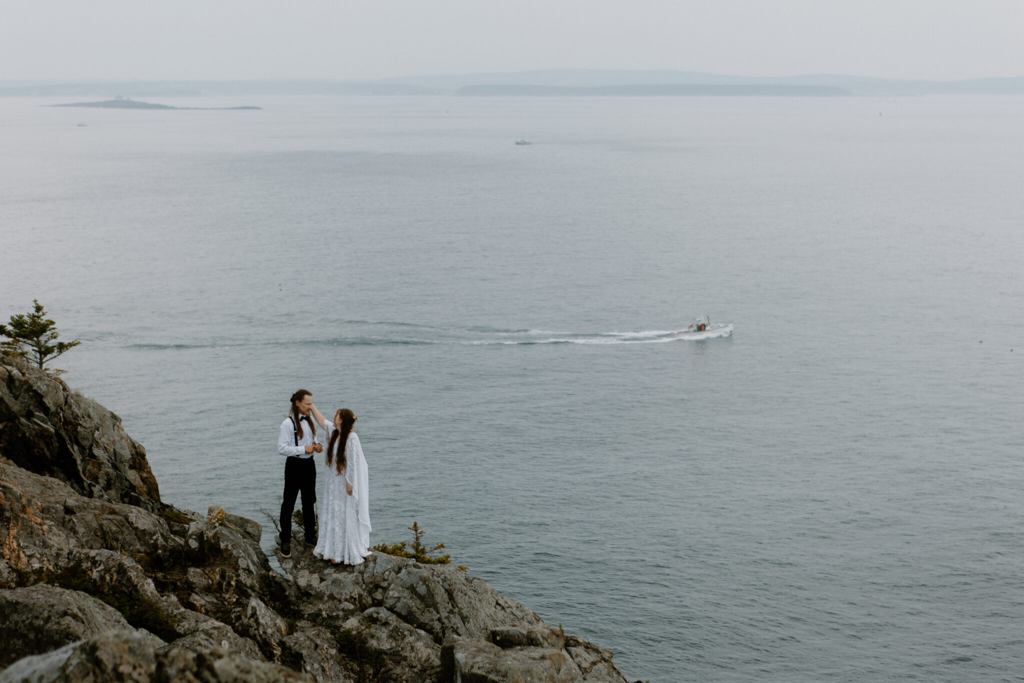 Sand Beach Elopement in Acadia National Park | Rendezvous Elopements ...